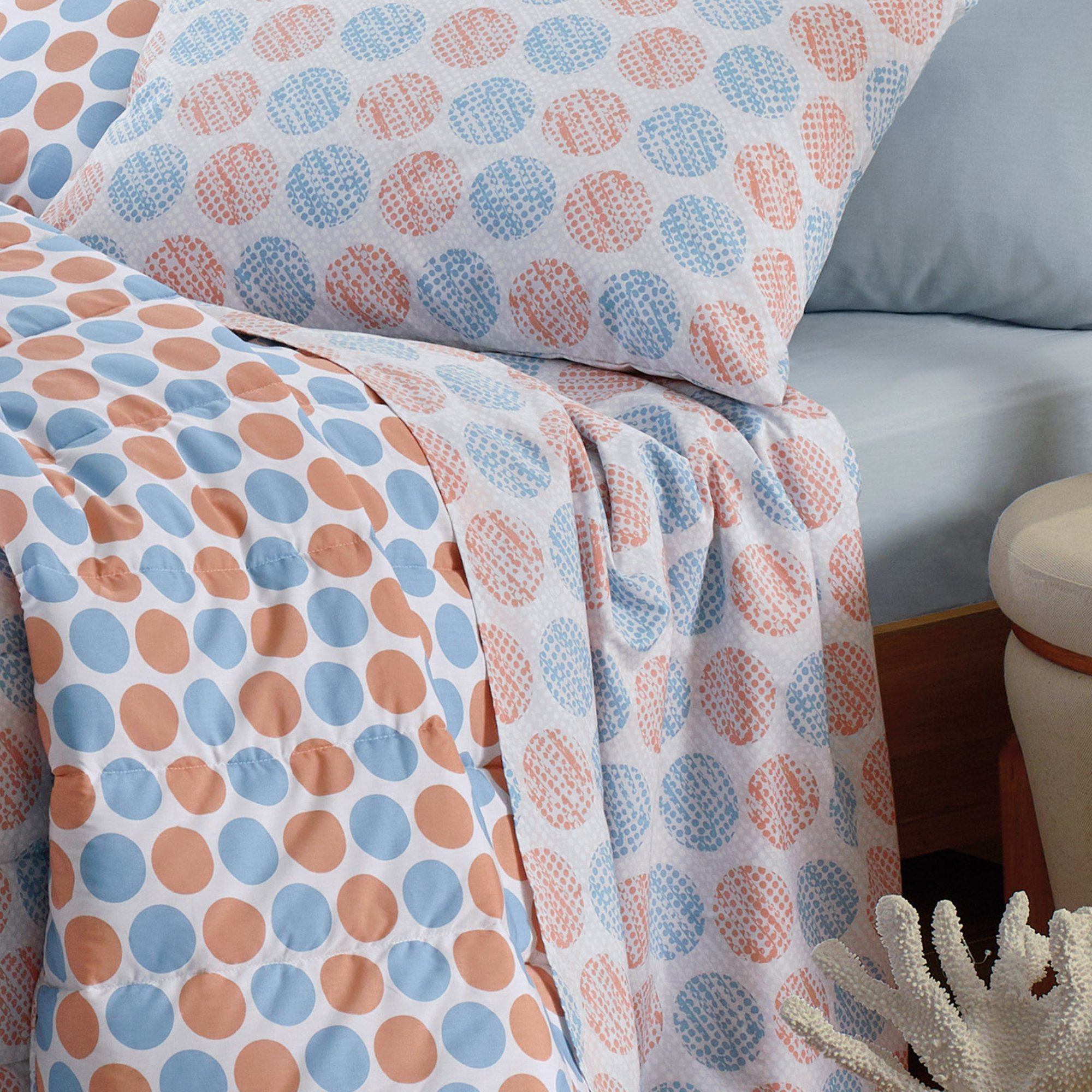 Jogo de Cama Queen Teka Linha Crystal Bolhas