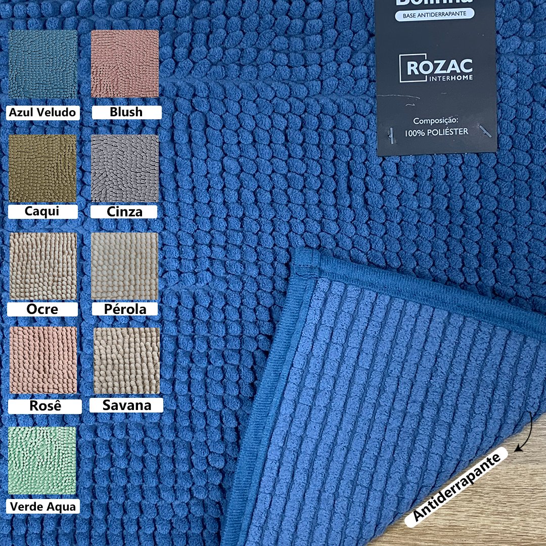 Tapete de Microfibra Antiderrapante Rozac - Bolinha